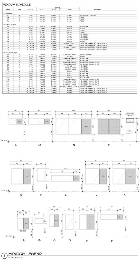 Window Schedule Template