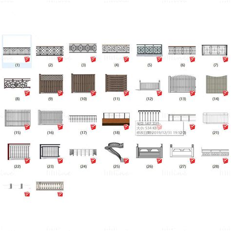 4401 Handrail Sketchup Model Free Download Artofit