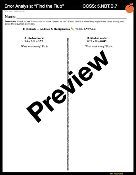 Multiple Math Skills Worksheets By Ms Peachs Pantry Tpt