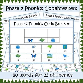 Phonics Phase 2 Codebreaker Segmenting And Blending Activity Cards