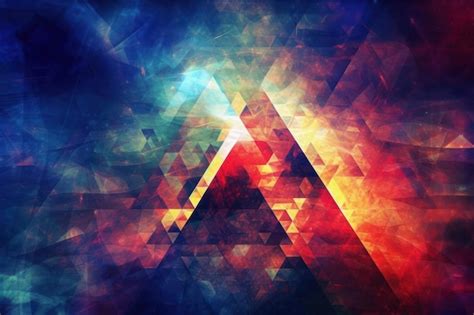 Premium Ai Image Multidimensional Digital Geometry In Cyberspace