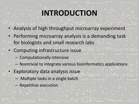 Ppt Biovlab Microarray Microarray Data Analysis In Virtual