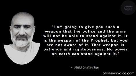 Abdul Ghaffar Khan Quotes Observer Voice
