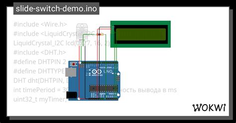 Slide Switch Demo Ino Wokwi ESP32 STM32 Arduino Simulator