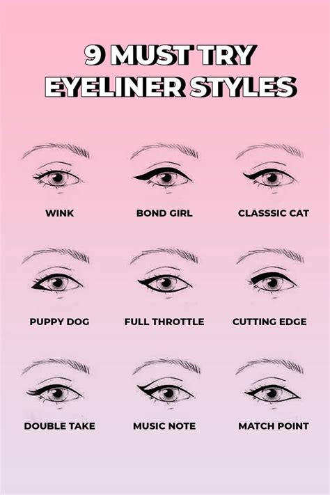 9 Must Try Eyeliner Styles Eyeliner Styles Different Eyeliner Styles