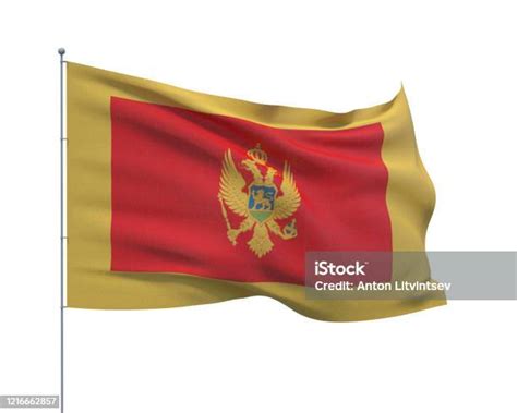 세계의 깃발을 흔들 몬테네그로의 국기 흰색 배경 3d 그림에서 격리되었습니다 0명에 대한 스톡 사진 및 기타 이미지 0명 국가 관광명소 국가 지리적 지역 Istock