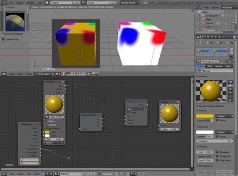 Vertex Paint Over Material Materials And Textures Blender Artists