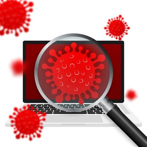 Premium Vector Computer Virus Programming Code Malware Caution Vector