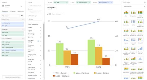 stacked bar chart with line graph — domo community forum