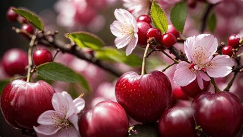 Premium Ai Image Cherry Tree Macro Photography