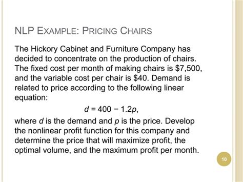 Nonlinear Programming 2013 Ppt