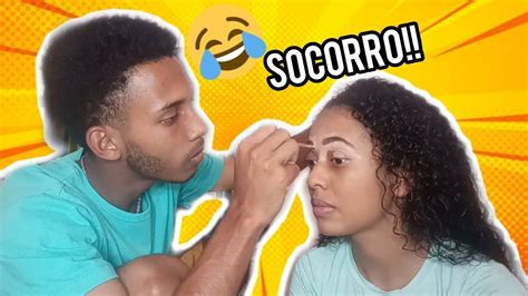 Meu IrmÃo Me Maquiou Olha No Que Deu Youtube