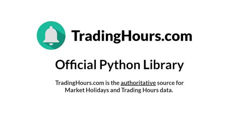 GitHub Tradinghours Tradinghours Python