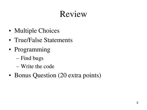 csci 3328 object oriented programming in c review exam ii ppt download