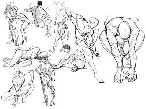 ☕ On Twitter 38 첫번째 사진은 포스드로잉 책 공부한 거 참고해서 크로키