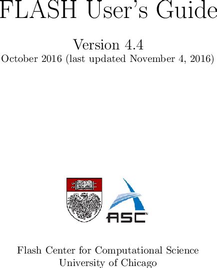 FLASH Manual