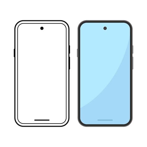 Smart Phone Line And Flat Style Free Vector