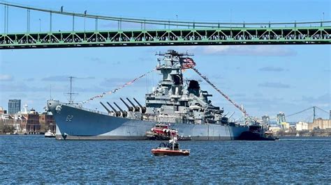 Battleship New Jersey Leaves Her Pier For First Time In Over 30 Years