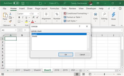 How To Work With Worksheet Tabs In Microsoft Excel