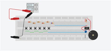 Building A Simple Electronic Piano Using Tinkercad Circuits 10 Steps With Pictures