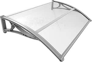 Vounot Luifel Voor Voordeur 120 X 80 Cm Van Aluminium En Polycarbonaat