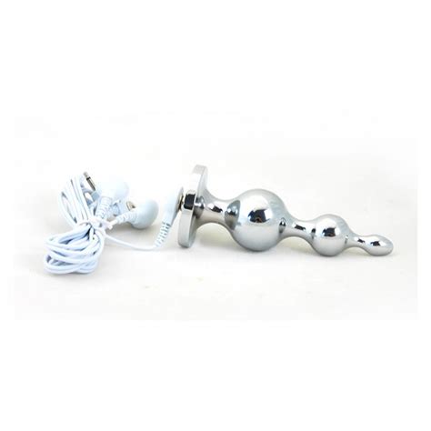 Electrical Sex Toy Accessories Electric Anal Plug Butt Plugs Metal Steel Anus Beads
