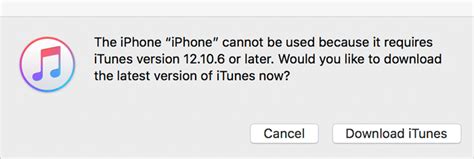Solved IPhone Cannot Be Used Because It Requires A Newer Version Of ITunes