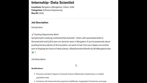 Symphonyai Hiring Fresher Software Engineer Intern Batch 20232024