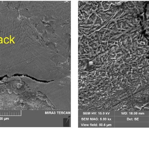 E Sem Results Of Cracks In A Graphite Slurry After Remelting Twice Download Scientific
