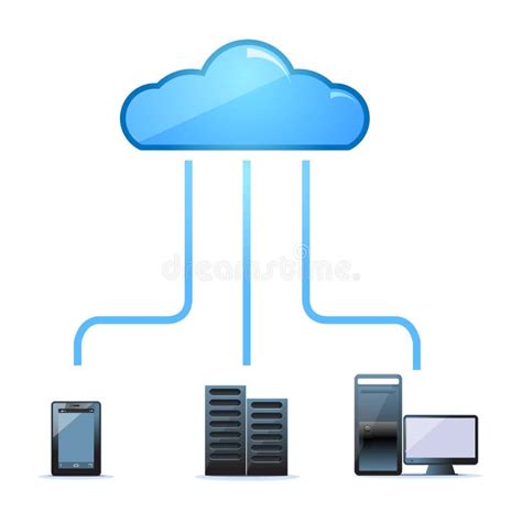 Cloud Server Room Services Stock Vector Illustration Of Cloud 26374418
