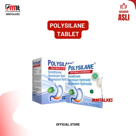 Jual Polysilane Tablet Kunyah Maag And Kembung 1 Strip 8 Tablet Rasa