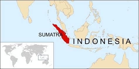 Sumatra On A World Map