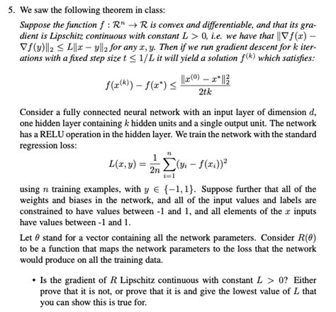 5 We Saw The Following Theorem In Class Suppose The Chegg Com