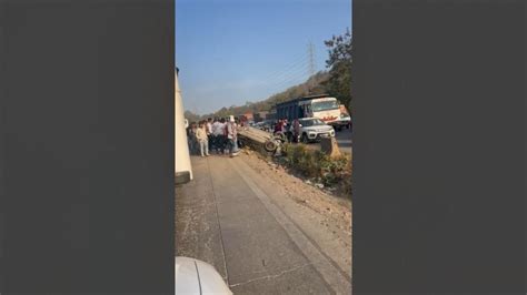 One Injured In Accident On Mumbai Ahmedabad Highway Near Vasai