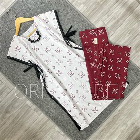 Jual Sofia Vest Preorder Bisa Couple Batik Vest Baju Batik Kerja