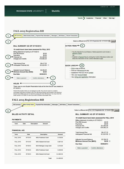 Billing Statement Templates Free Printable Word Excel PDF Forms Samples Formats