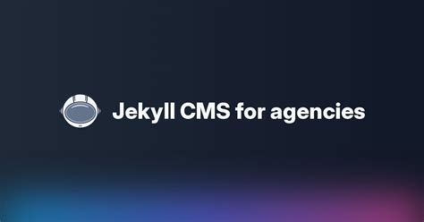 Jekyll Cms For Agencies Spinal