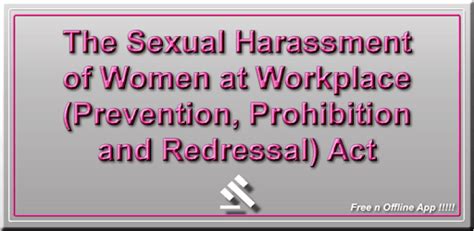 Sexual Harassment Of Women At Workplace Act 2013 For Pc How To Install On Windows Pc Mac