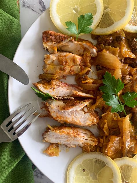 Moroccan Chicken With Lemon And Raisins — Ioana Fields
