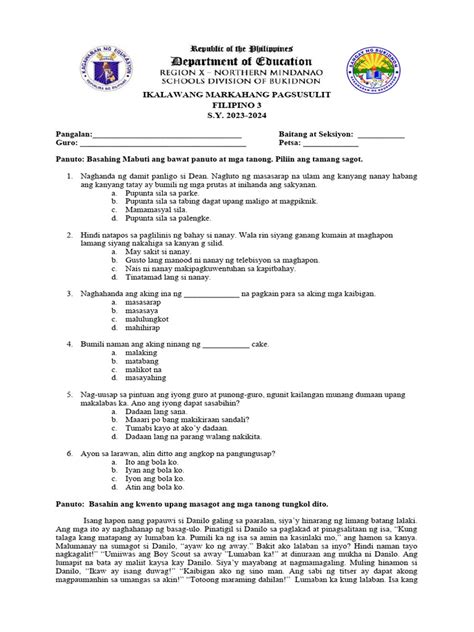 filipino3 q2 test question1 pdf