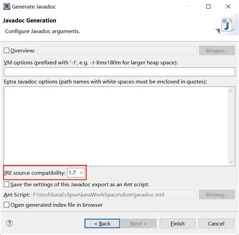 Eclipse生成javadoc方法与错误解决javadoc 未知标记 Csdn博客