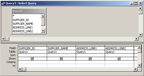 ms access 2003 integrate with append query