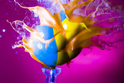 High Speed Bullet Photography Makes A Colourful Mess Onelargeprawn