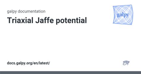 triaxial jaffe potential — galpy v1 11 0 dev0 documentation