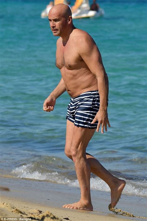 Billy Zane 51 Hits The Beach With Blonde In St Tropez Daily Mail Online