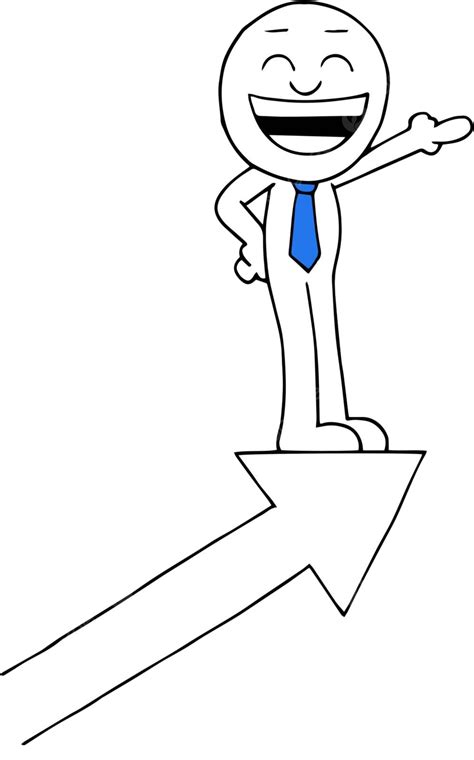 Businessman On Arrow Draw Vector Arrow Vector Draw Vector Arrow Png