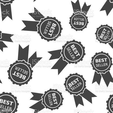 베스트 셀러 리본 원활한 패턴 배경입니다 비즈니스 평면 벡터 일러스트입니다 메달 기호 패턴입니다 Championship에 대한 스톡 벡터 아트 및 기타 이미지 Istock