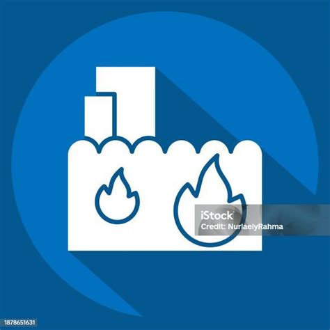 아이콘 소멸 소방관 기호와 관련이 있습니다 긴 그림자 스타일 심플한 디자인 편집 가능 간단한 일러스트레이션 가솔린에 대한 스톡 벡터 아트 및 기타 이미지 Istock
