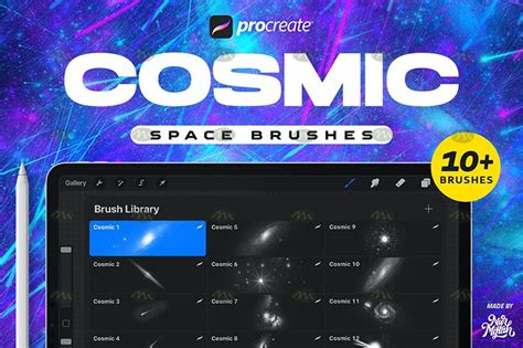 Free Download Cosmic Galaxy Procreate Brush Procreate Brushes