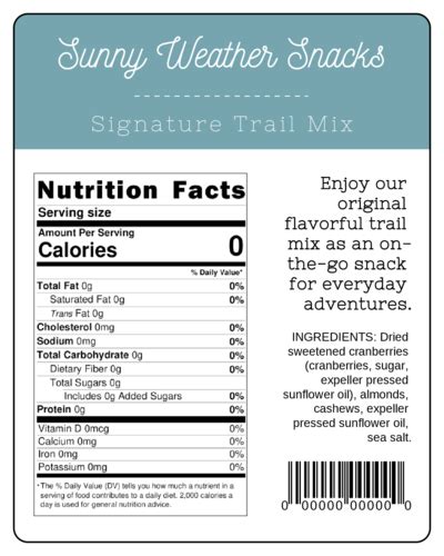 Back Of Packaging Information Label Onlinelabels